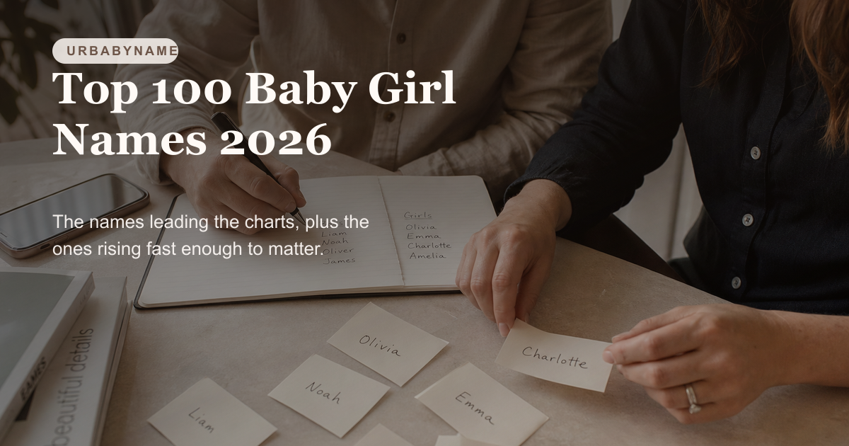 Top 100 Baby Girl Names 2026 - SSA Most Popular Girl Names